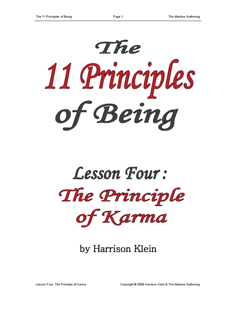 11 Principles of Being | Download Free PDF | Karma | Consciousness