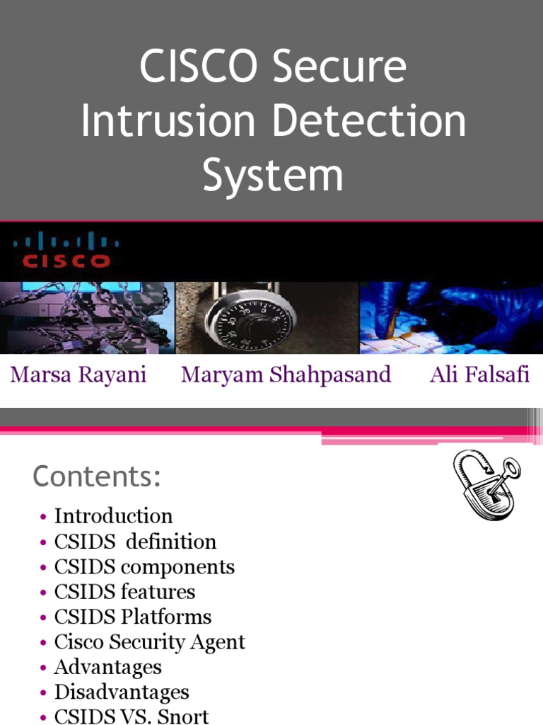 CISCO Secure Intrusion Detection System | PDF | Transmission Control Protocol | Computer Network