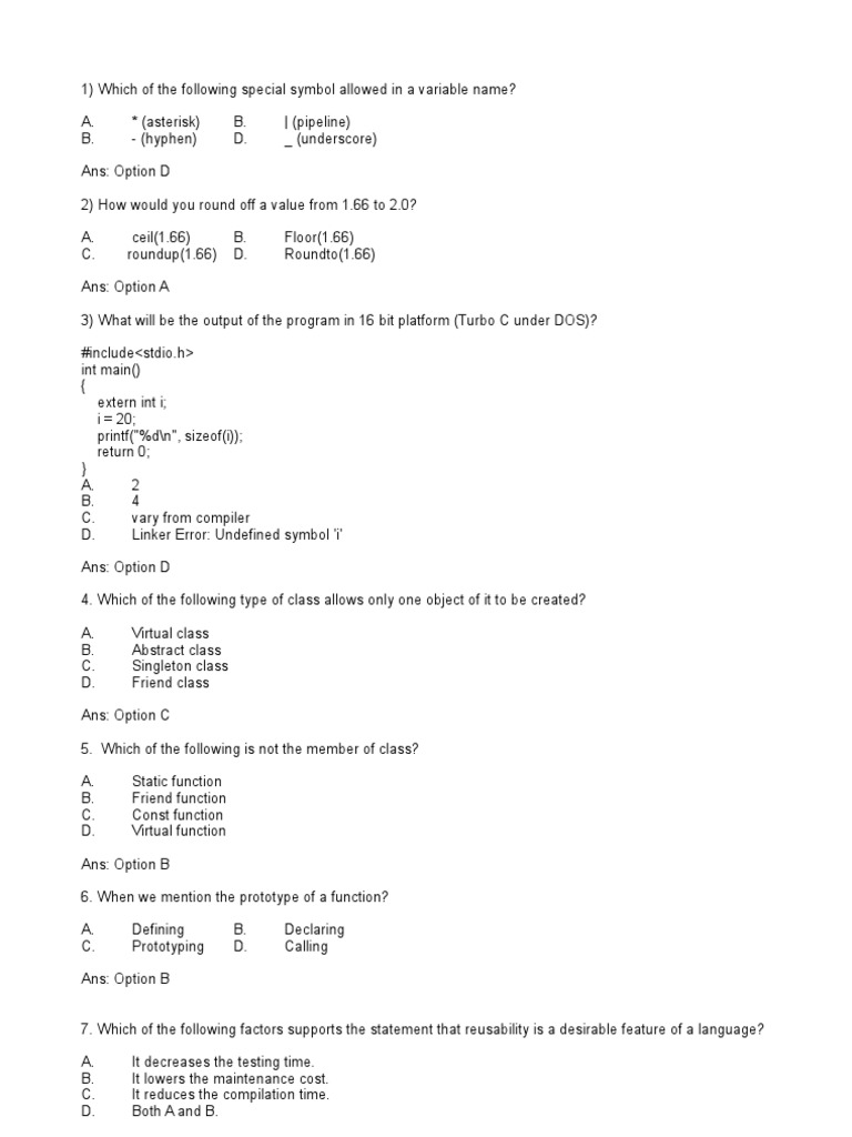 Basic C Interview Questions Download Free Pdf Pointer Computer Programming Boolean Data Type
