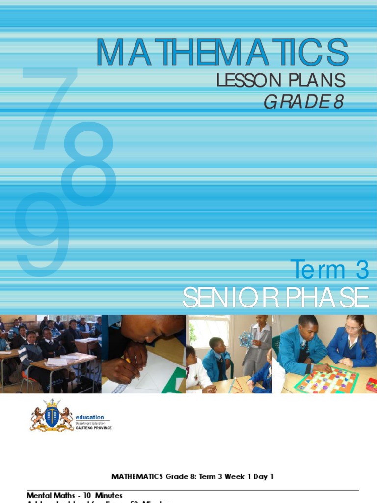 Maths Grade 8 Term 3 | PDF | Fraction (Mathematics) | Multiplication