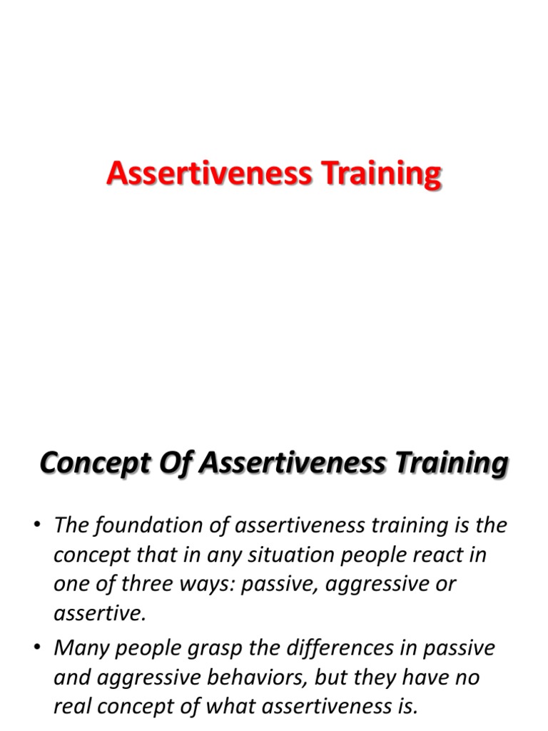 Assertiveness Training | PDF
