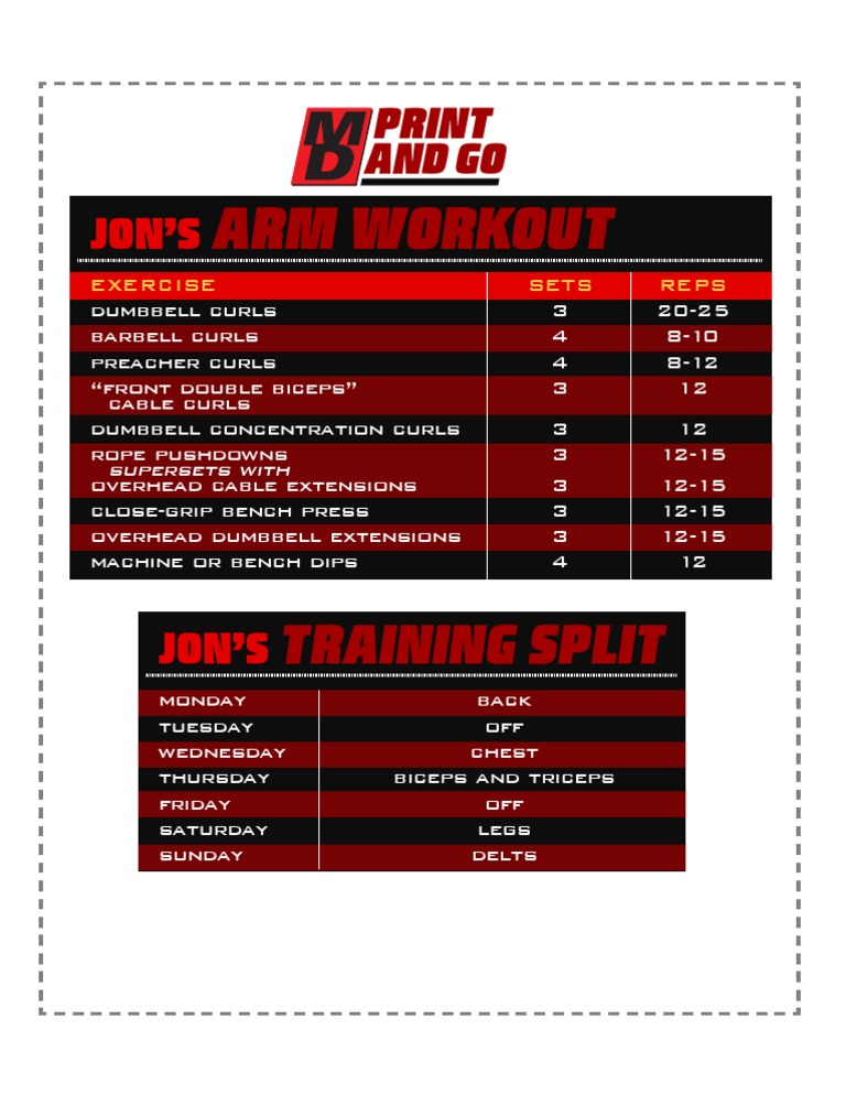 Arm Workout | PDF