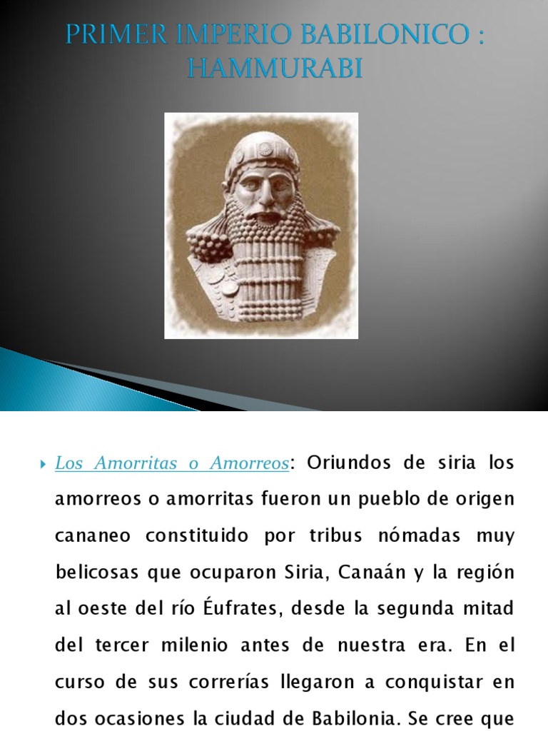 El Imperio Babilónico de Hammurabi | PDF | Babilonia | Hammurabi