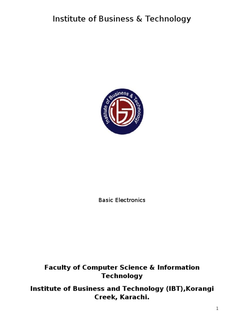 Basic Electronics | PDF | Rectifier | Diode