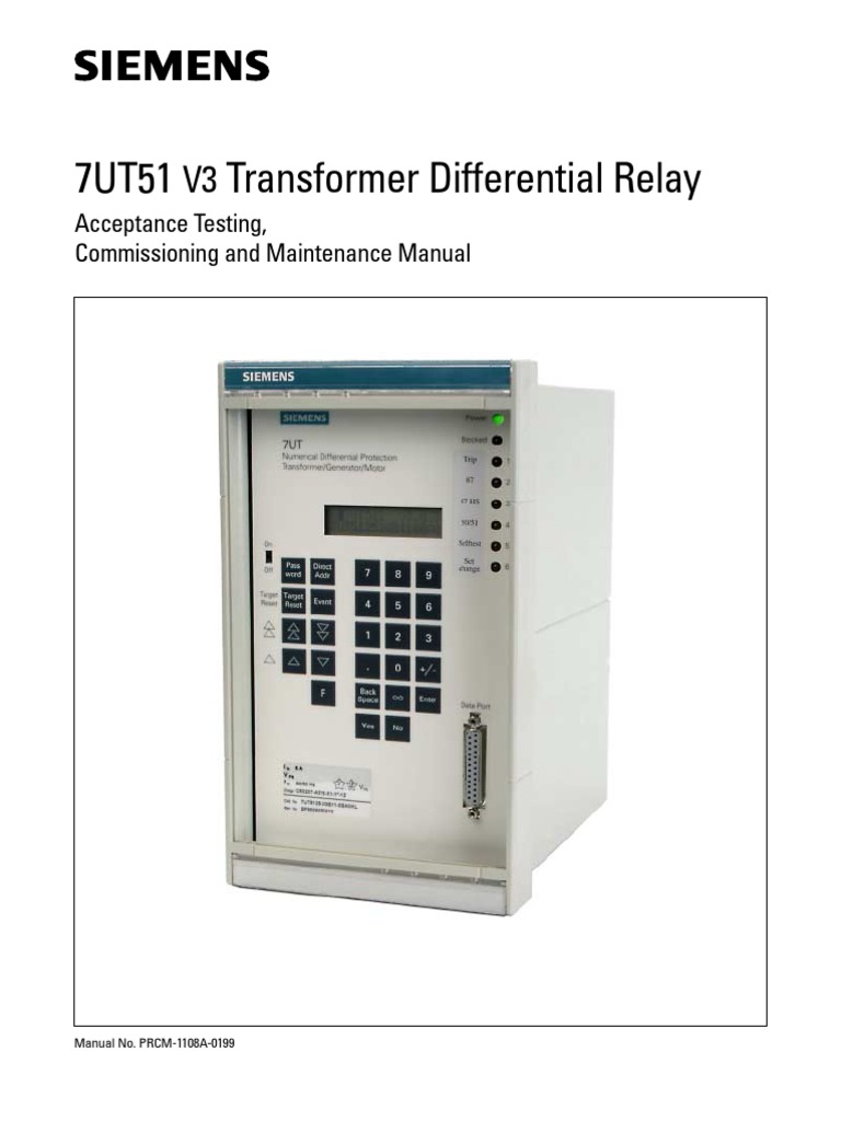 7ut51 - v3 Acceptance Testing Commissioning and Maintenance Manual ...