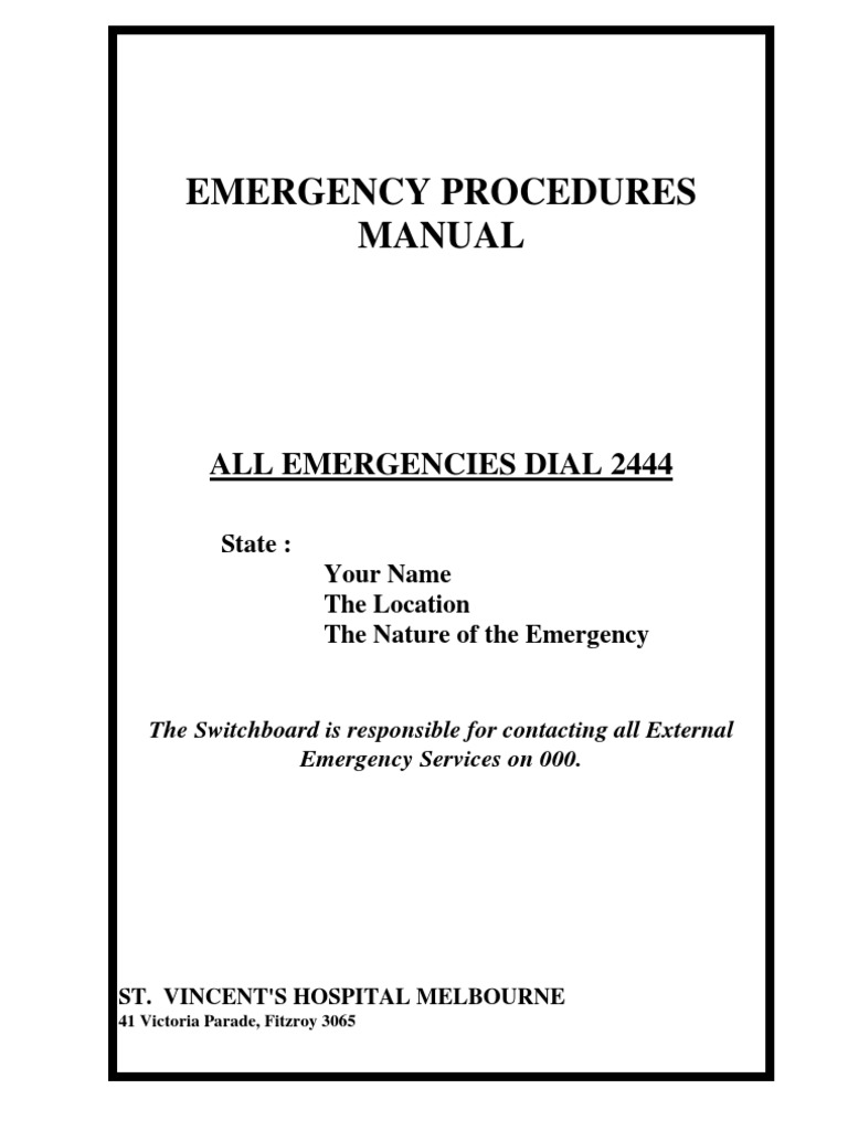 Hospital codes | Emergency | Emergency Evacuation