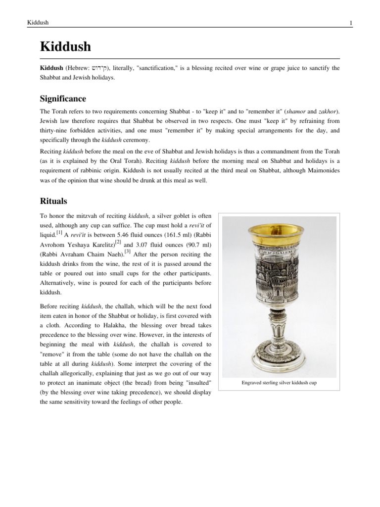 Kiddush | Download Free PDF | Hebrew Words And Phrases | Foreign ...