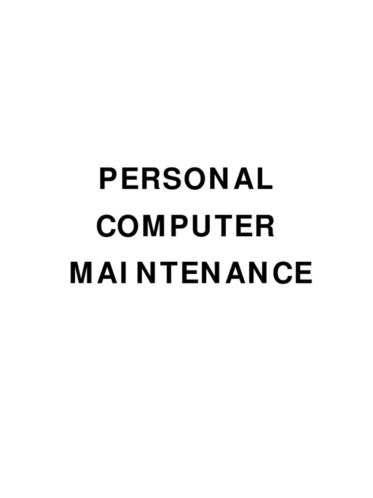 PC Maintenance | PDF | Computer File | Spyware