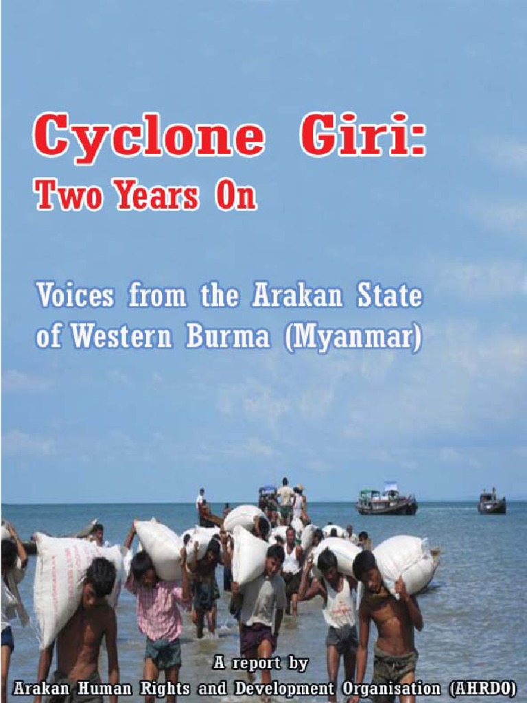 Cyclone Giri: Impact & Response | PDF | Myanmar | Disaster And Accident