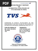 Internship Report For TVS | PDF | Business | Finance & Money Management