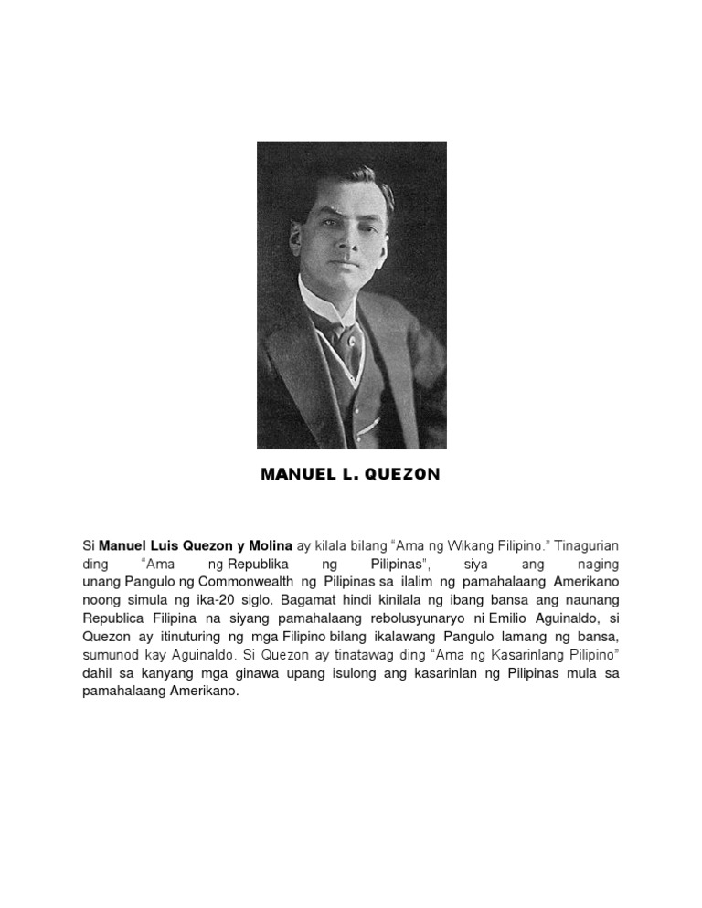 Manuel L Quezon | PDF