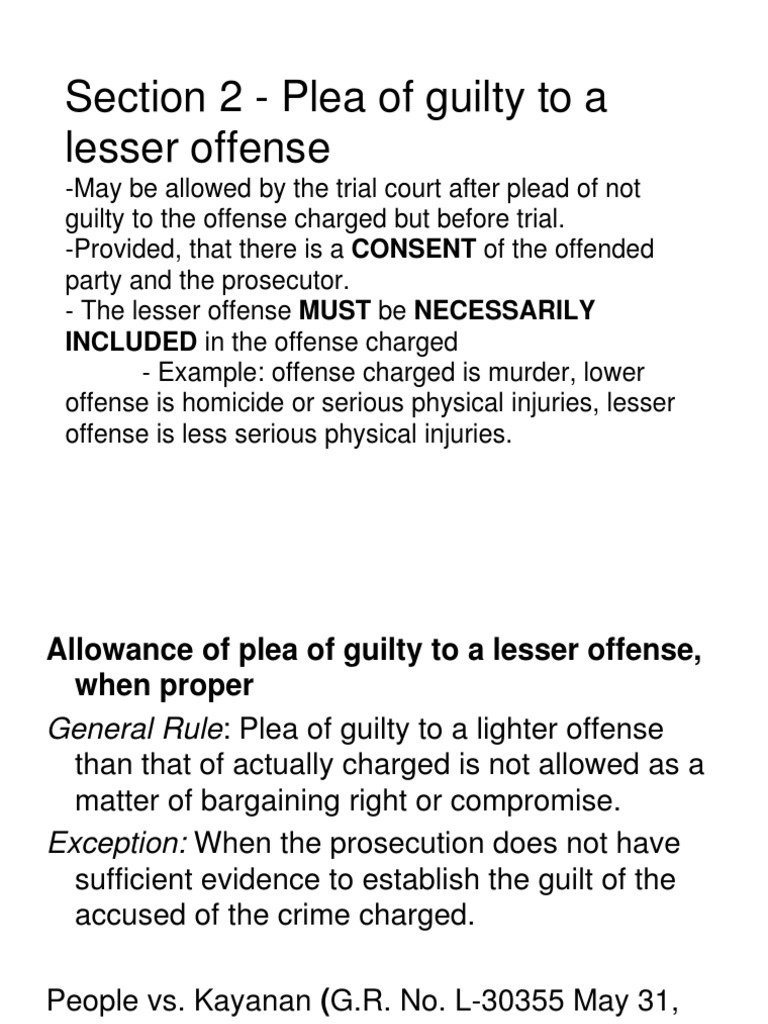 Rules On Criminal Procedure | PDF | Plea | Prosecutor