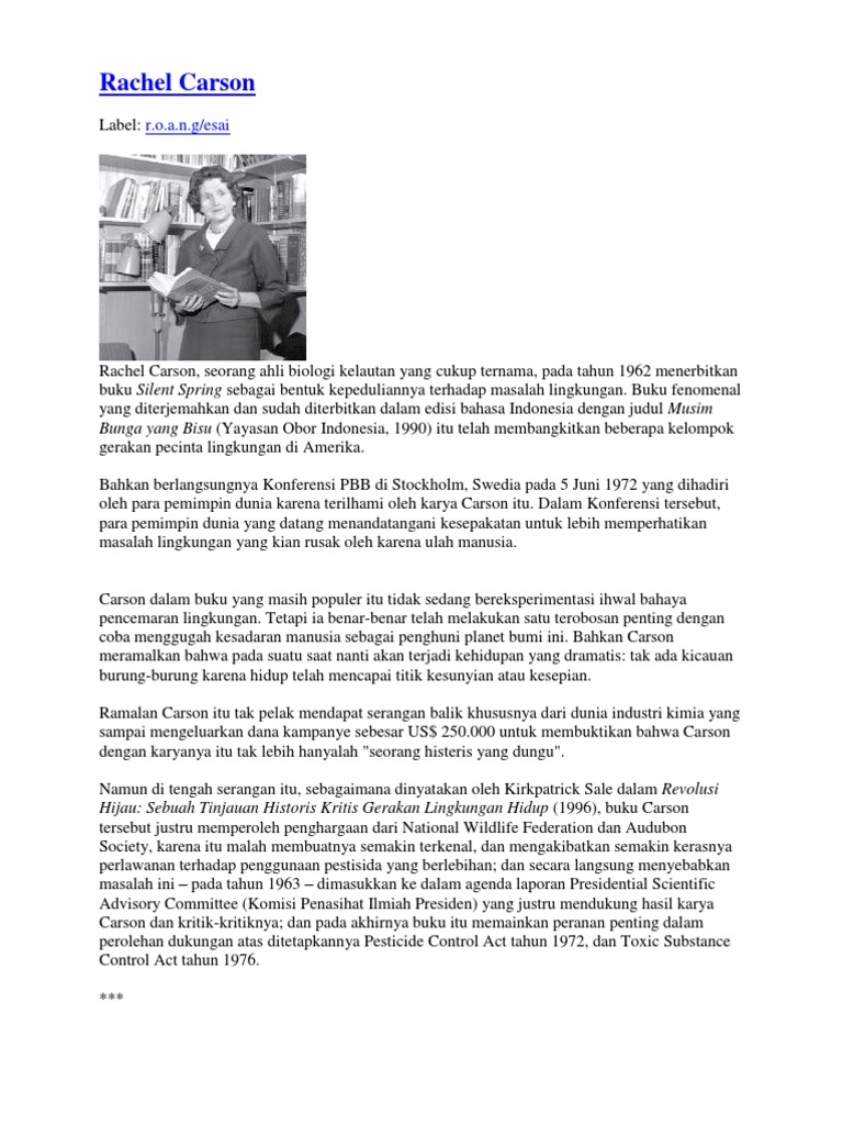 Rachel Carson | PDF