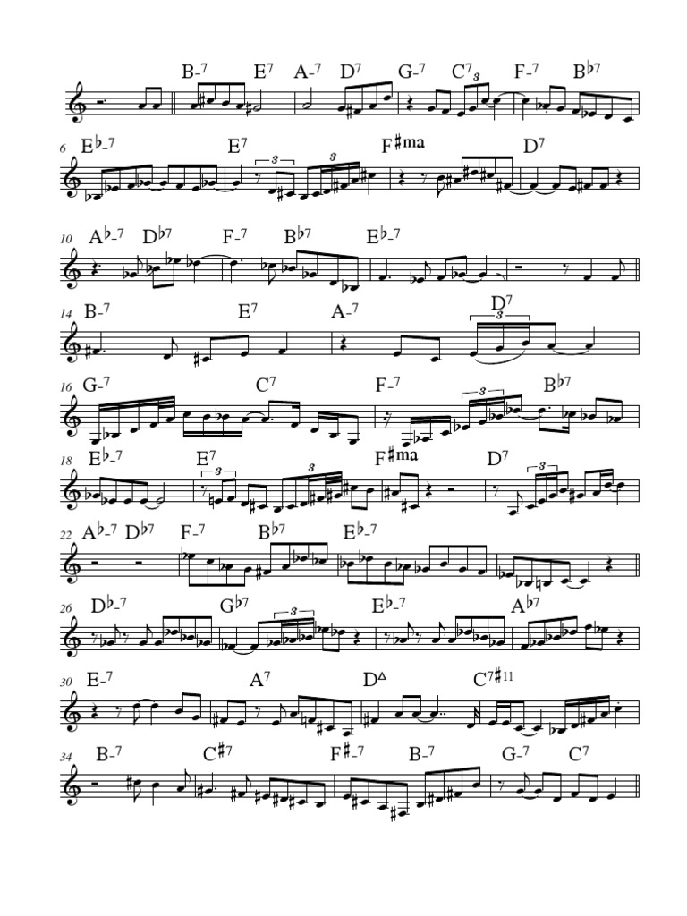 John Coltrane Transcription of Straight Street | PDF