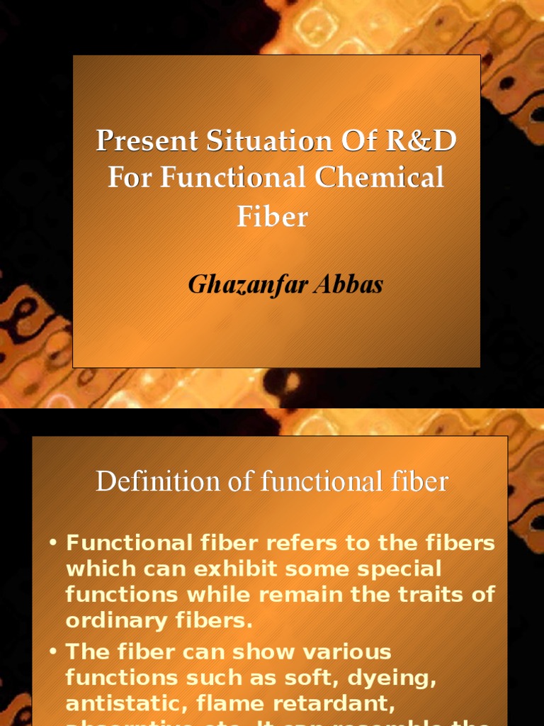 Functional Fibers | PDF