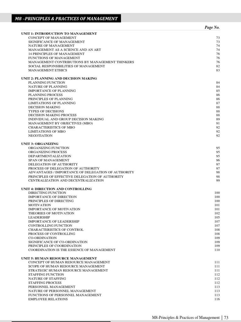 M8-Principles & Practices of Management | PDF | Bureaucracy | Motivation