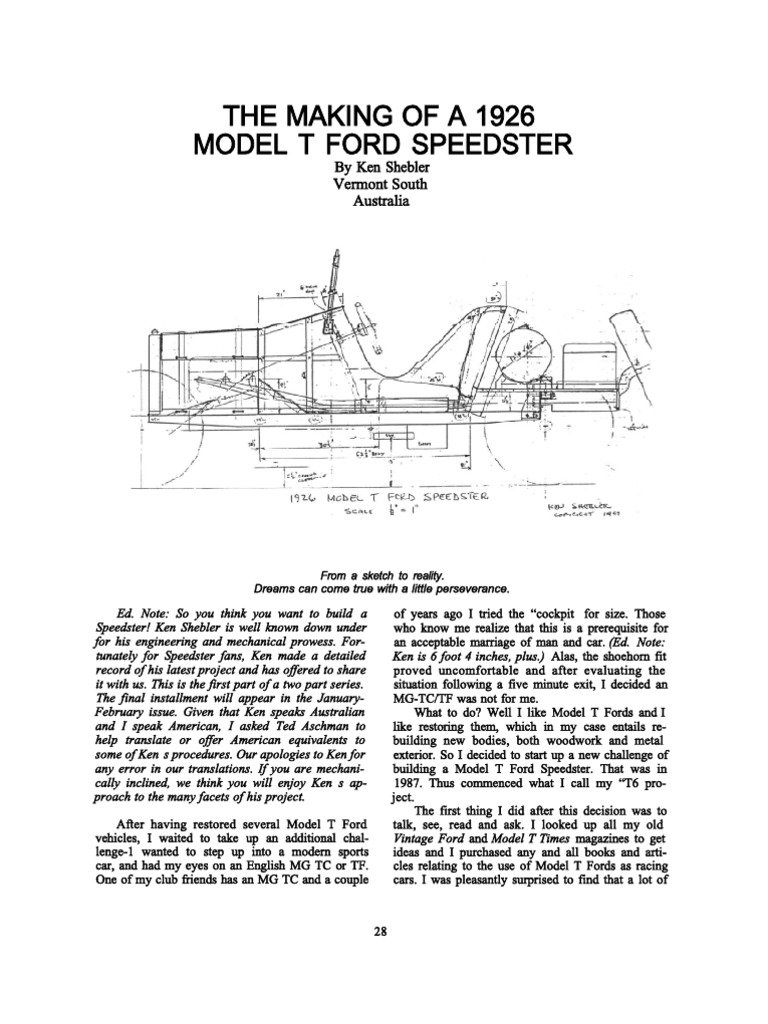 2706 Building Speedster | PDF | Piston | Bearing (Mechanical)