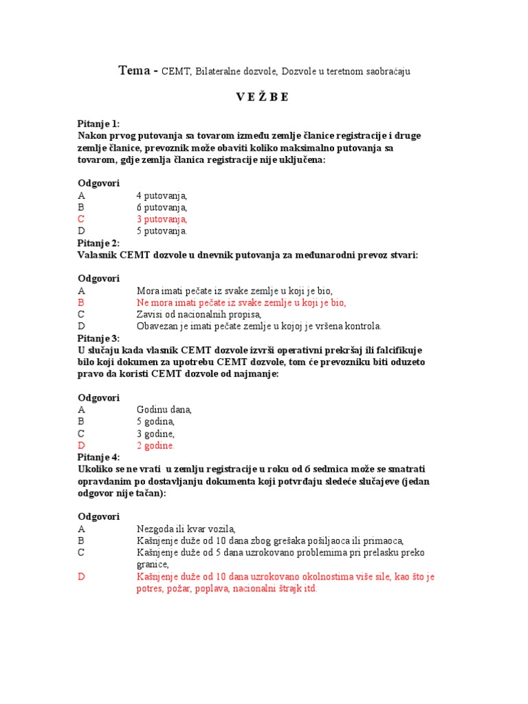 Tema CEMT | PDF