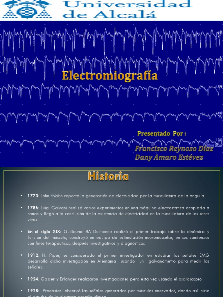 Electromiografia Presentacion | PDF | Electromiografia | Anatomia animal