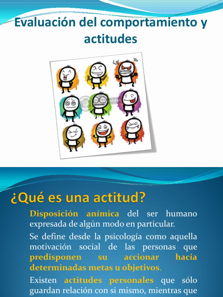 Evaluación de actitudes | Actitud (psicología) | Evaluación
