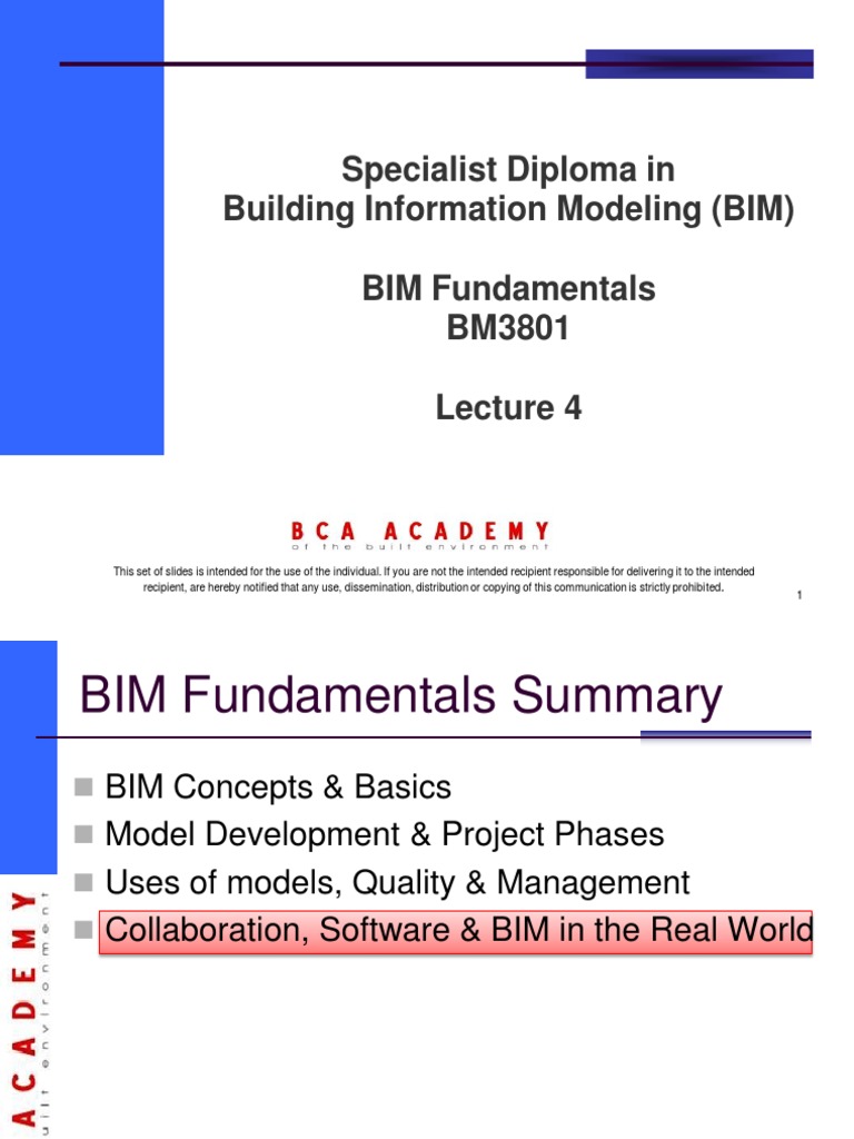 Bim Fundamentals Unit 4 Pdf Building Information Modeling