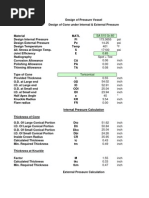 External Template UG-29 UG-80 - 81 Calculation - Rev.0 | PDF | Diameter ...