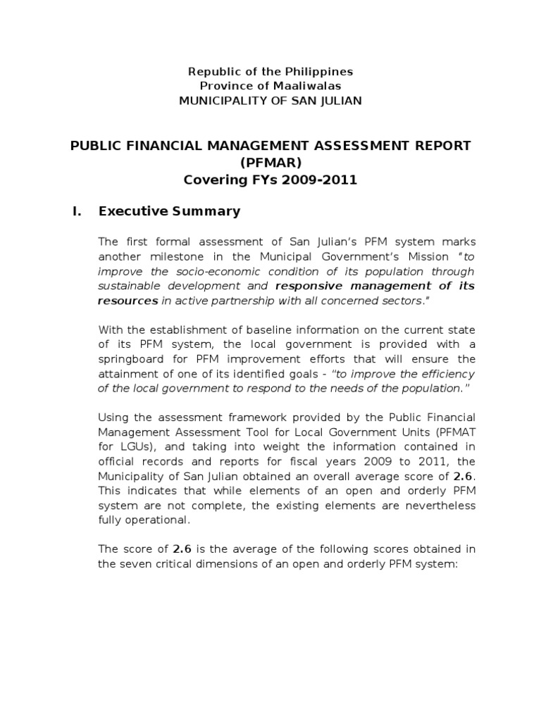 Pfmar Sample | PDF | Internal Audit | Audit
