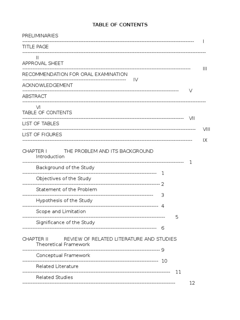Final Table of Contents | Download Free PDF | Thesis | Usability