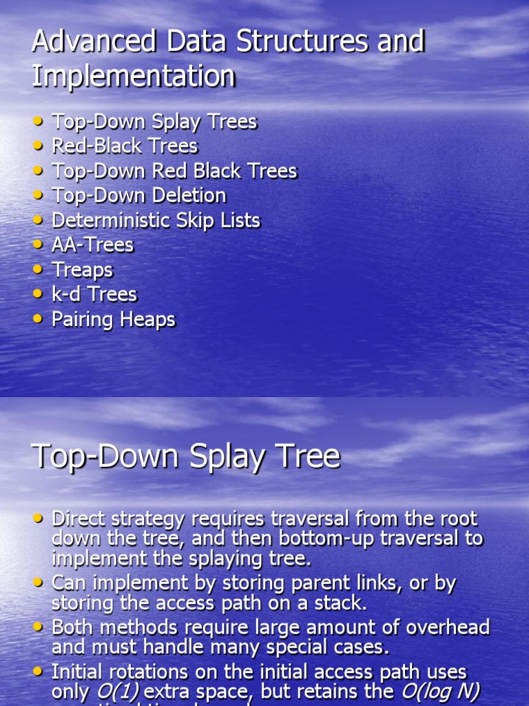 Advanced Data Structures and Implementation | PDF | Mathematical ...