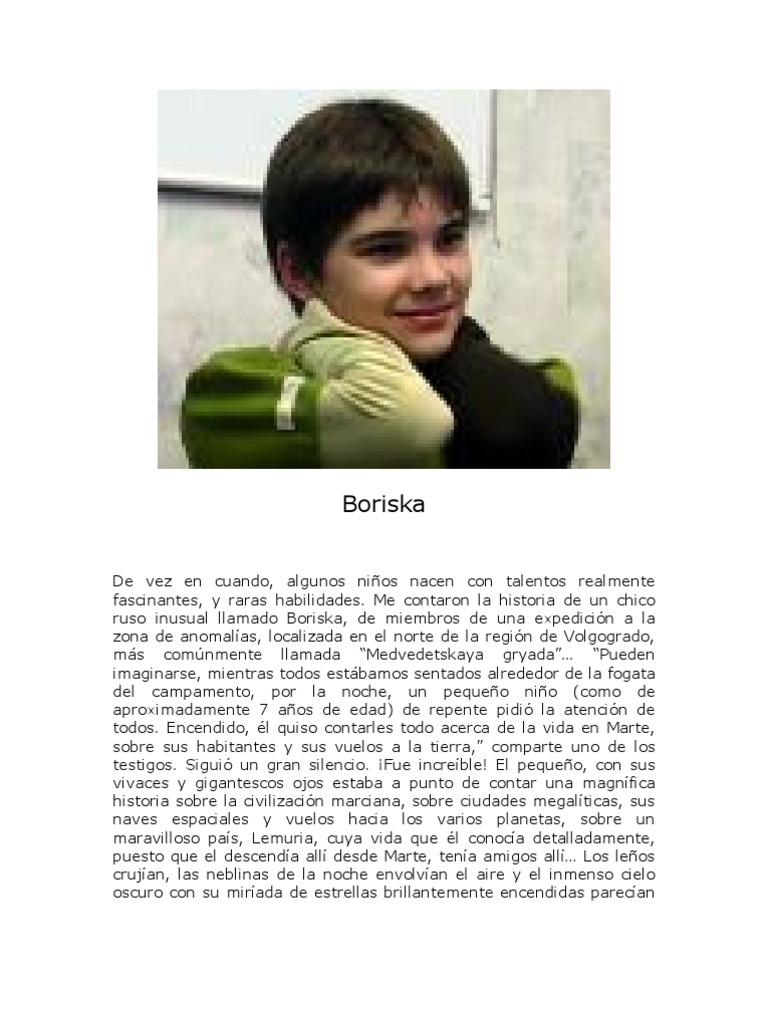 Boriska y Su Relato Increíble | PDF | Marte | Memoria