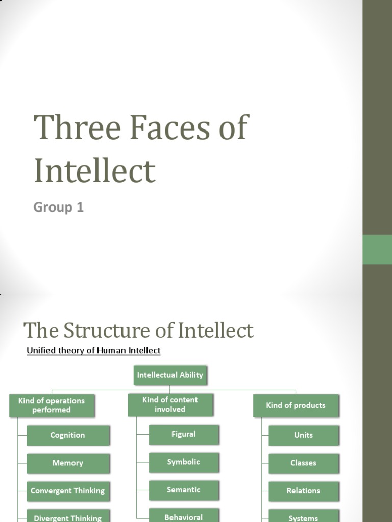 Guilford's Structure of Intellect Model | PDF | Semantics | Cognition