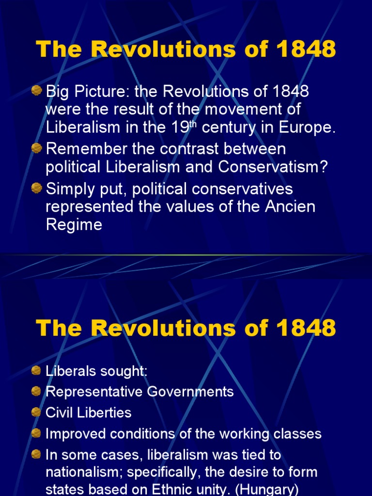 The Revolutions of 1848 | PDF | Conservatism | Liberalism