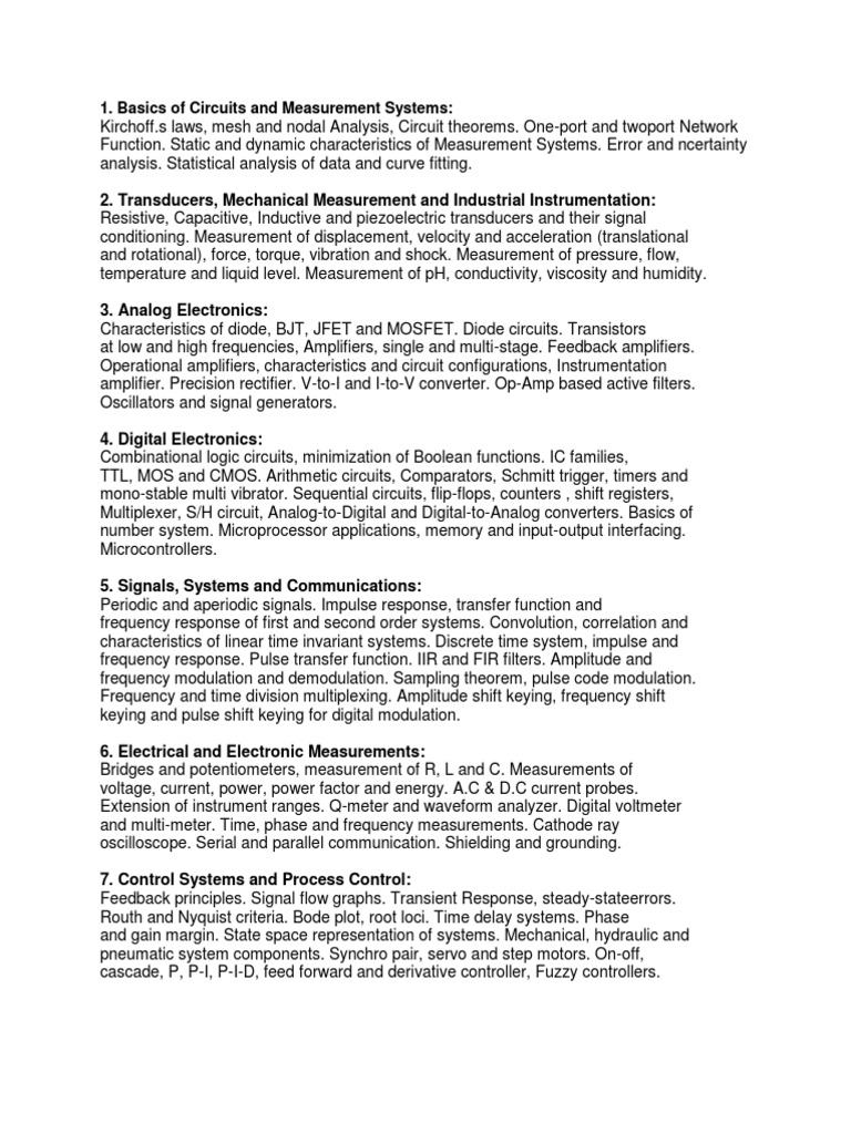 AP Genco Syllabus | PDF | Electronic Circuits | Amplifier