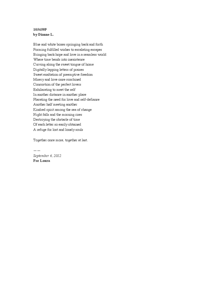 Love and Self-Discovery Poem | PDF | Poetry