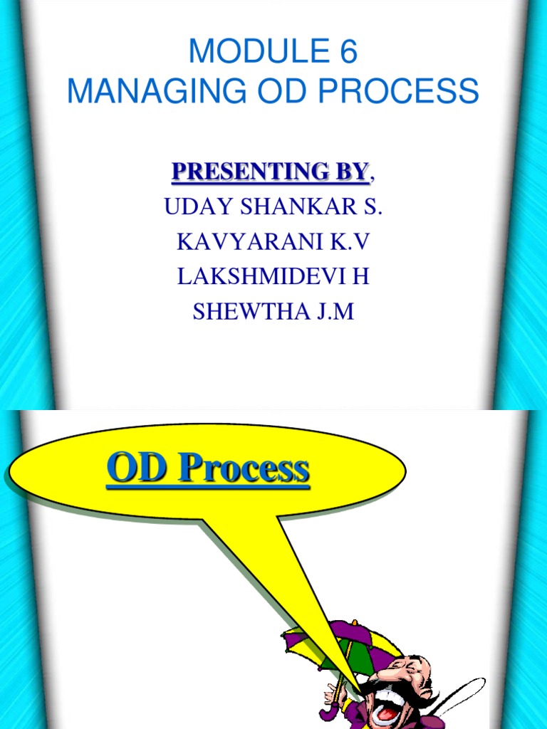 Od Process | PDF | Organization Development | Team Building