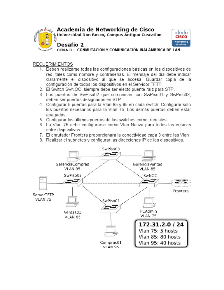 CCNA 3 Desafio 2 | PDF