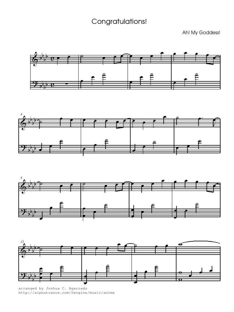 Congratulations - Sheet Music | PDF