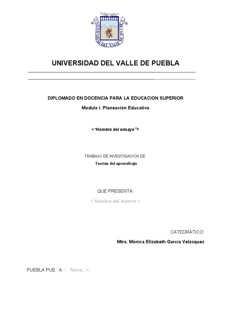 Formato de Ensayo | PDF