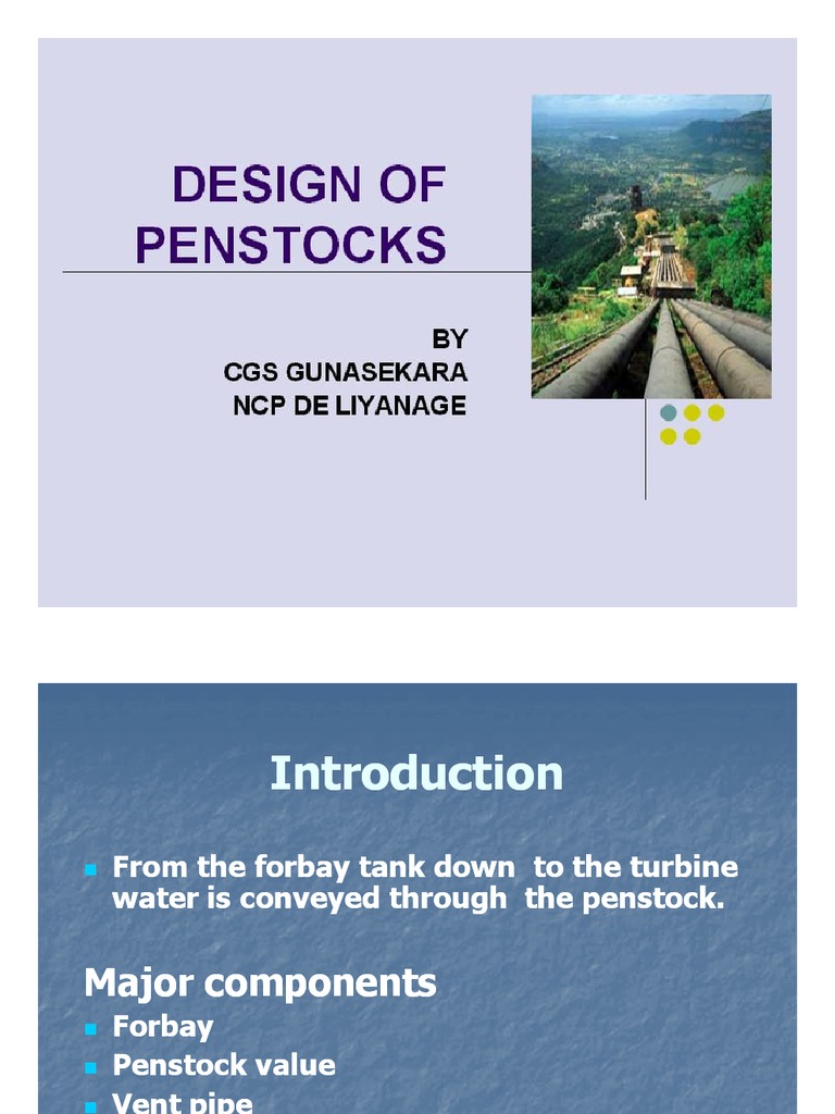 penstock design | Strength Of Materials | Friction