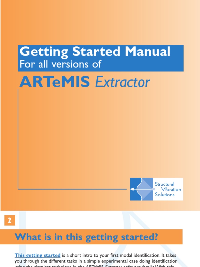 Artemis Extractor: Getting Started Manual | PDF | Spectral Density | Time Series