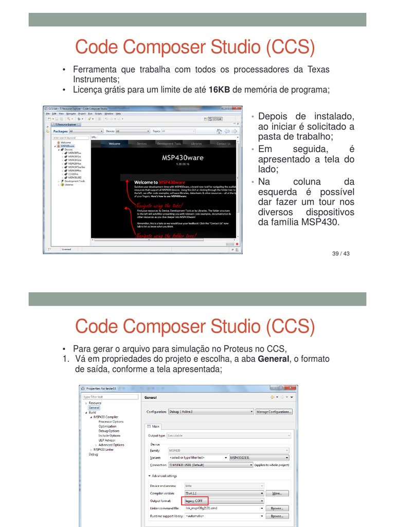 Generation HEX File To Proteus From CCS v5 - MSP430 | PDF