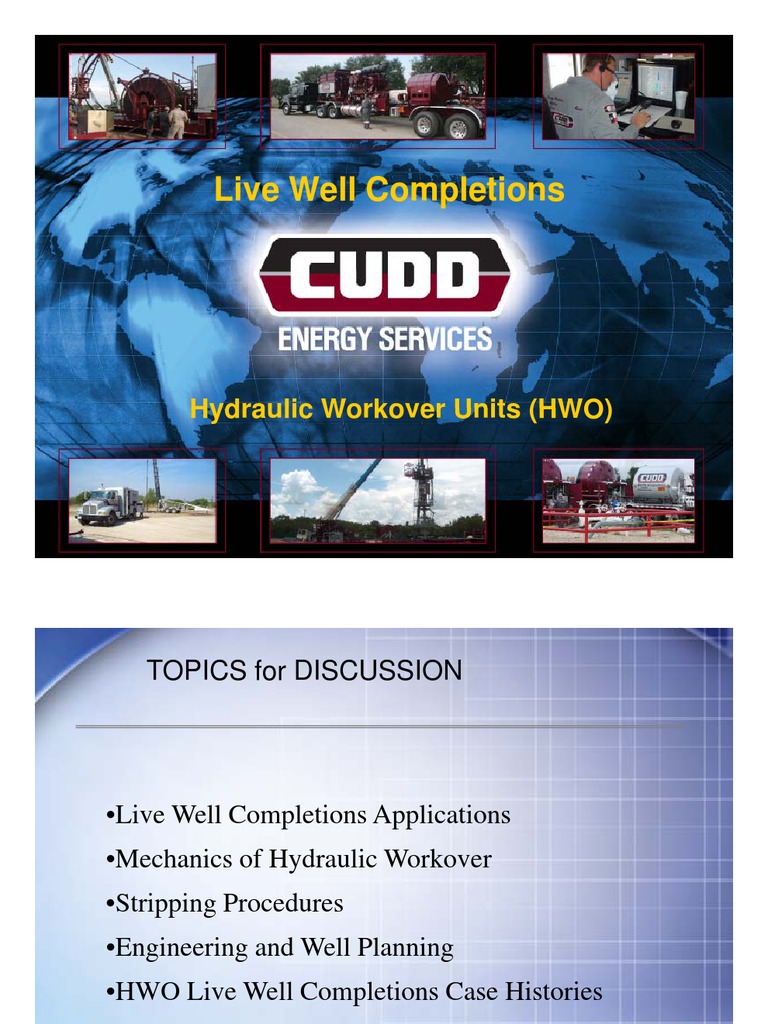 Hydraulic Workover Unit Applications | PDF | Chemical Engineering ...