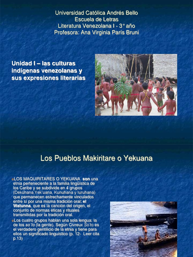 Presentación de Los Yekuana 1 | PDF | Mitos de la creación | España
