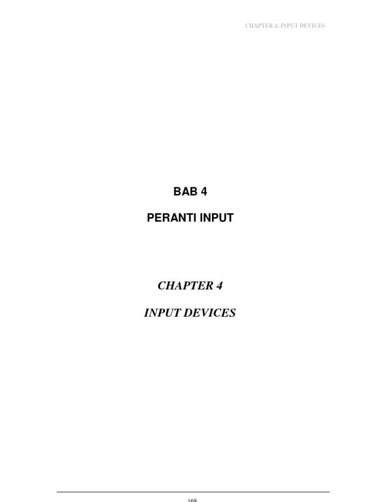 Panduan Lengkap Peranti Input | PDF | Keyboard Komputer | Pengenalan ...