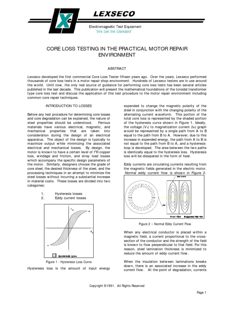 Core Loss Tester | PDF | Transformer | Hysteresis