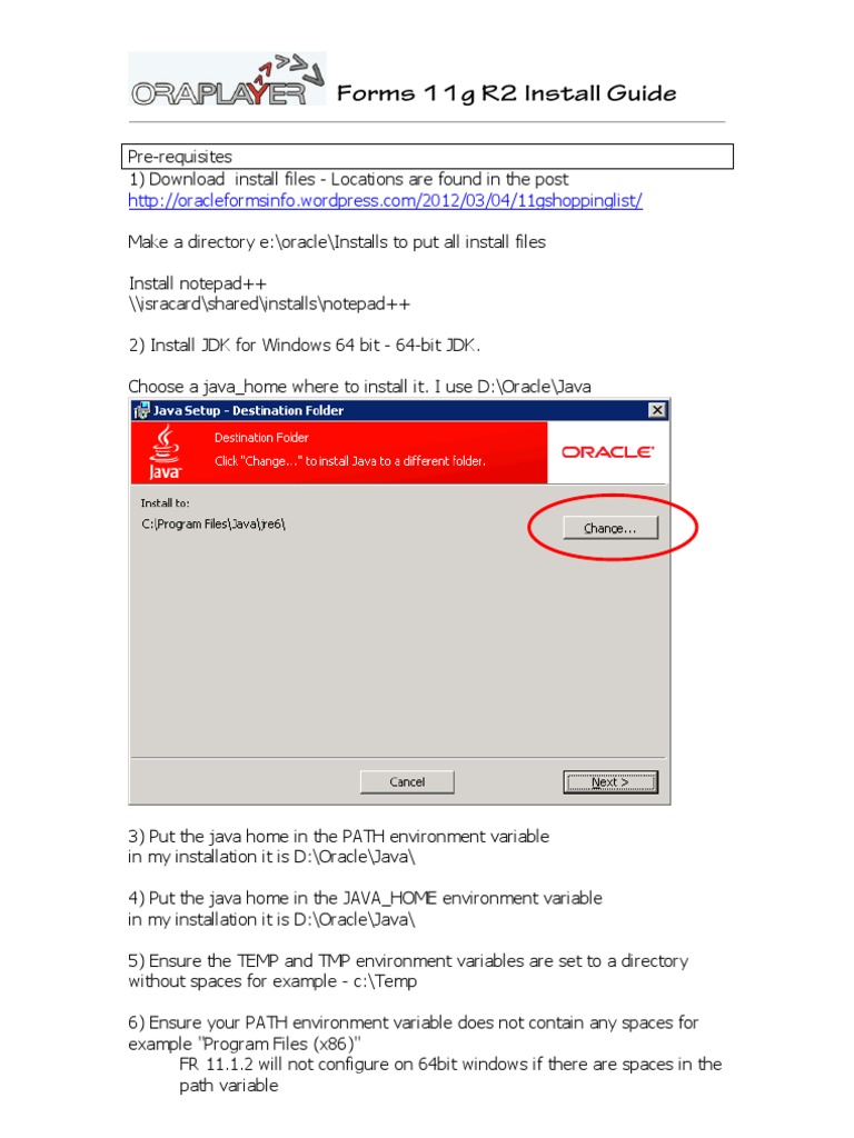 Instalación Oracle Developer Suite 11g 64-Bit Windows | PDF | Java ...