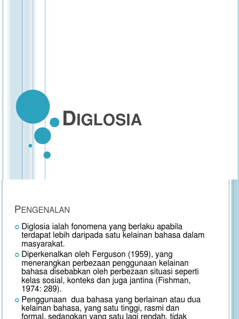 Diglosia | PDF