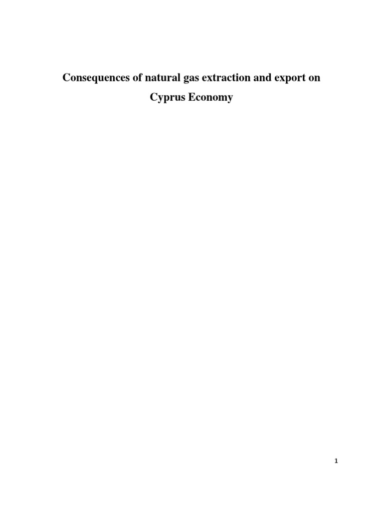 Cyprus Natural Gas Economic Impact Analysis | PDF | Politics