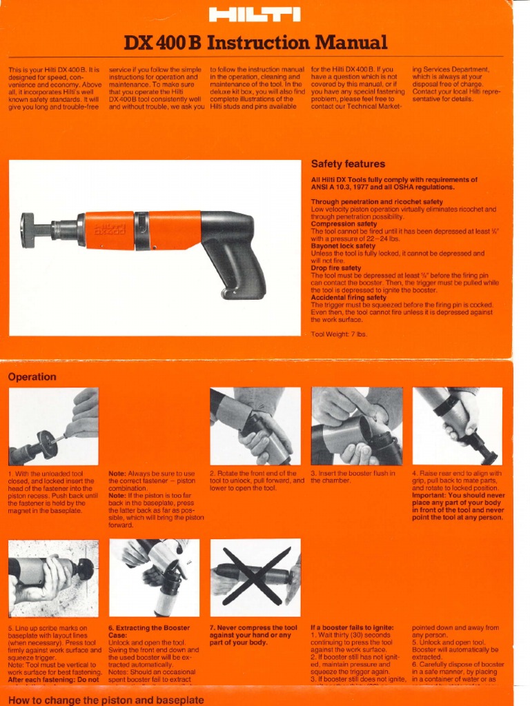 DX 400B Operators Manual | PDF | Nature