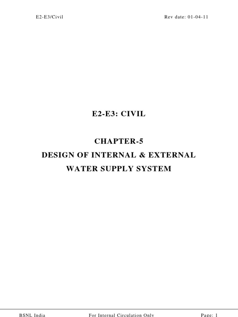 Water Supply System Design Guidelines | PDF | Chlorine | Bleach